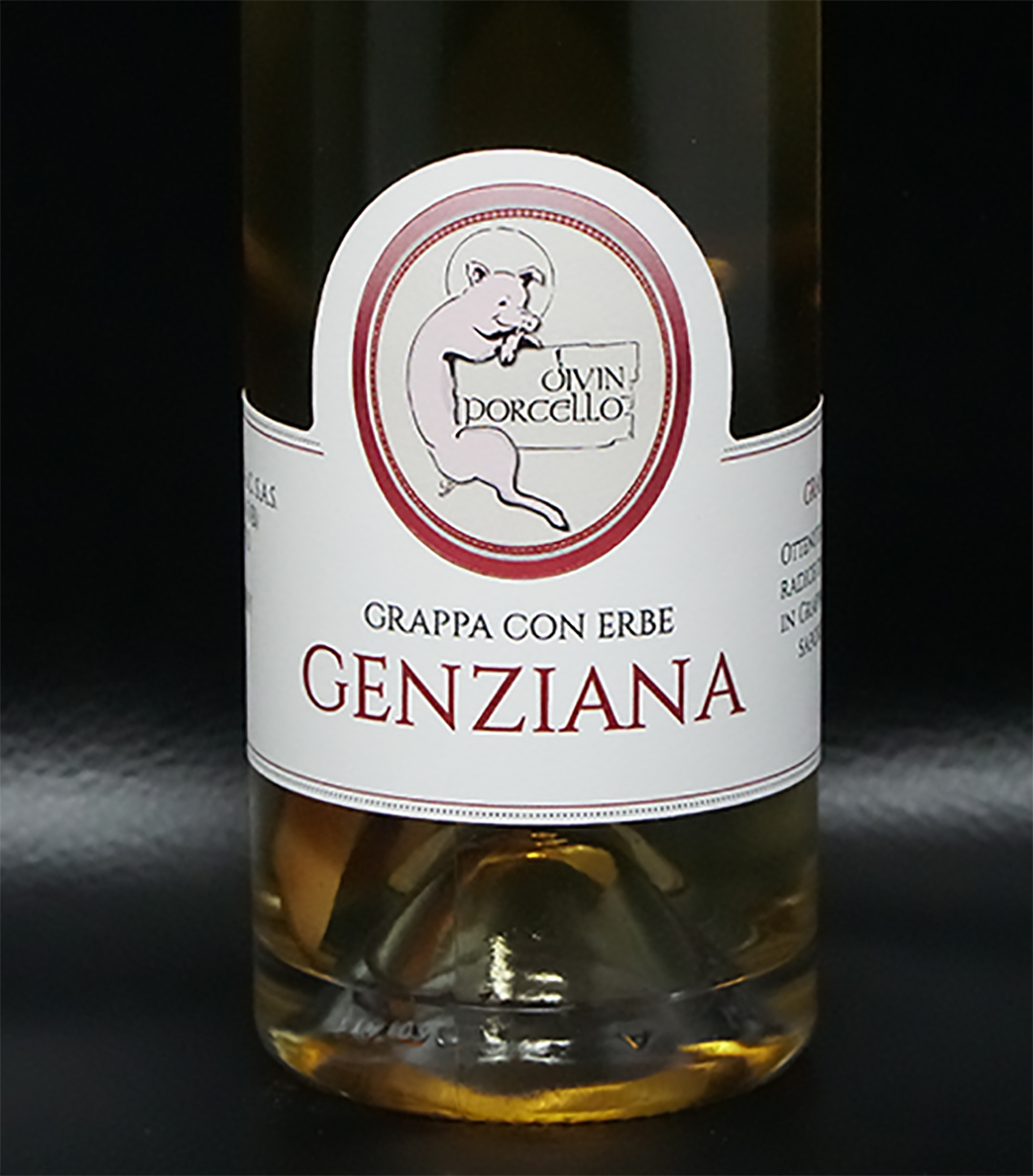 GRAPPA FLAVORED WITH GENTIAN - Ristorante e Salumi del Divin Porcello